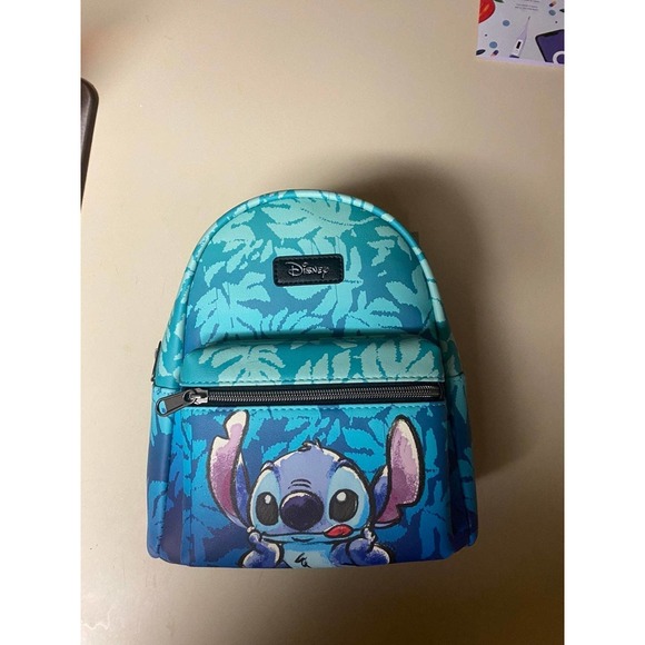 Loungefly | Bags | Disney Lilo Stitch Blue Tropical Leaves Mini Backpack | Poshmark